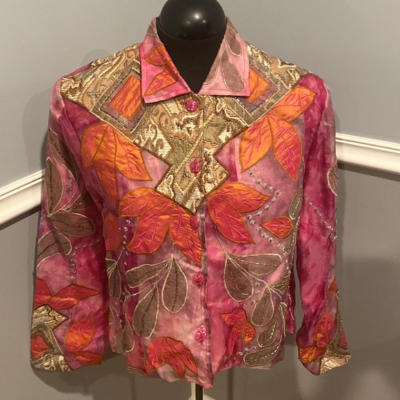 Anage | Jackets & Coats | Anage Vintage Silk Brocade Jacket | Poshmark